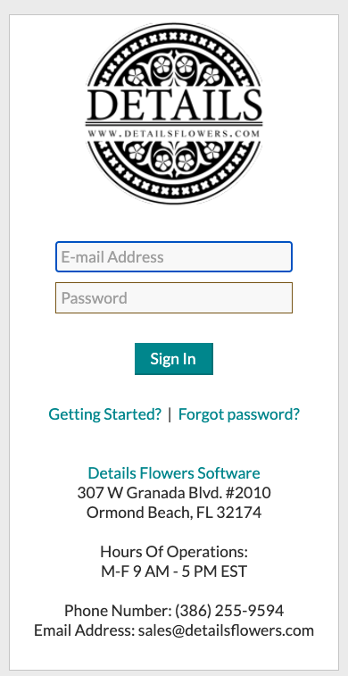Account Information: Logging In (and Out) of Details