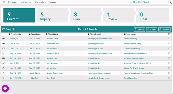 The Event List: Automated Reporting Overview